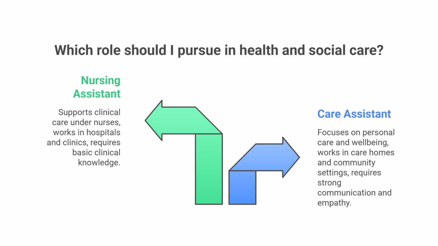 Care Assistant vs Nursing Assistant in Health and Social Care